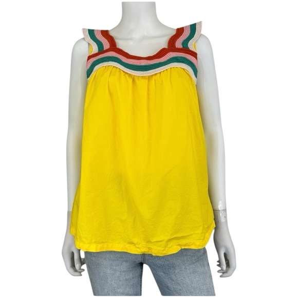 Corey Lynn Calter | Tops | Corey Lynn Calter Yellow Embroidered Size M ...